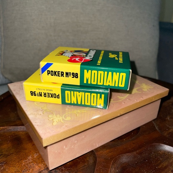 MODIANO | Games | New Vintage Modiano 2pk Card Set Wwooden Collectors ...